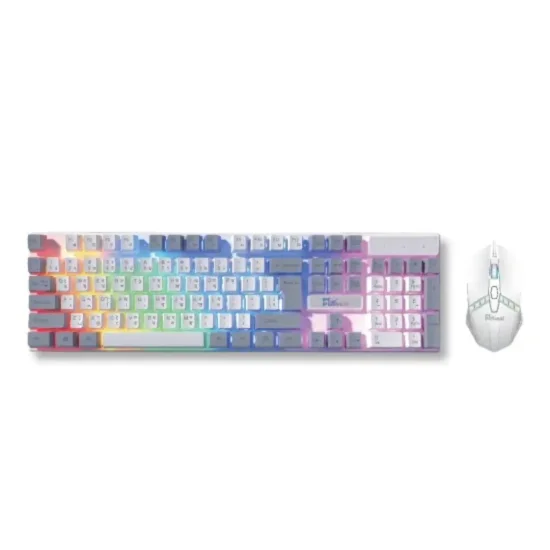 PC POWER KM02W Wired Gaming Keyboard & Mouse Combo | Reliable Wired ...