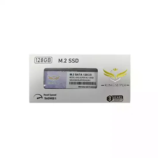 King Super 128GB M.2 PCI-e Gen3 x4 NVMe SSD | Ultra-Fast Gen3 NVMe Storage