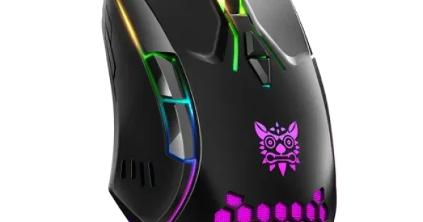 Onikuma CW902 RGB Wired Gaming Mouse (Black) – RGB Lighting & High ...